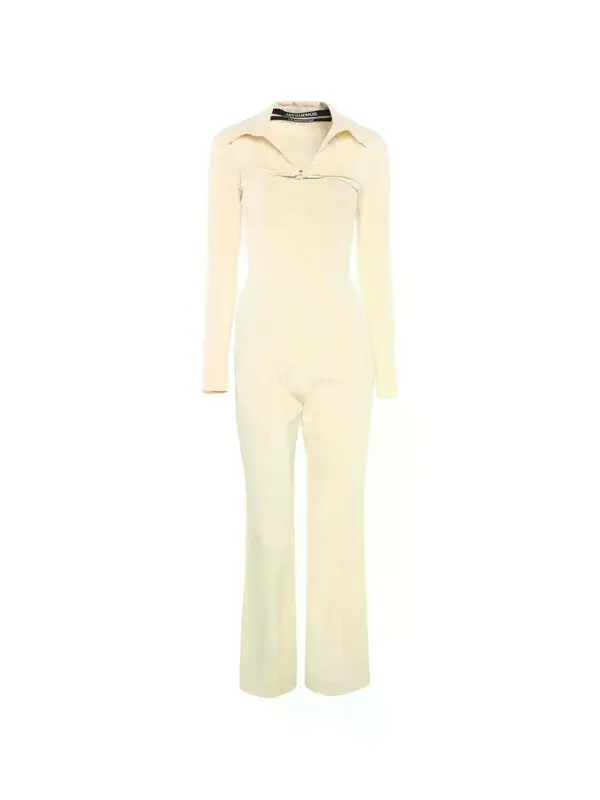 Jacquemus La Montagne Cut-out Jumpsuit - Neutrals