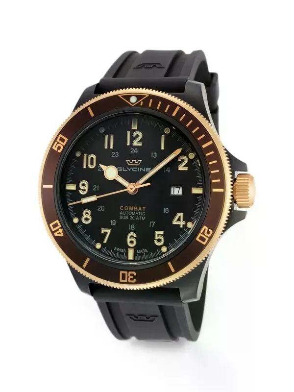 GLYCINE Combat Sub 46mm Watch - Black