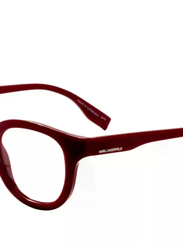 Karl Lagerfeld Round-frame Glasses - Red
