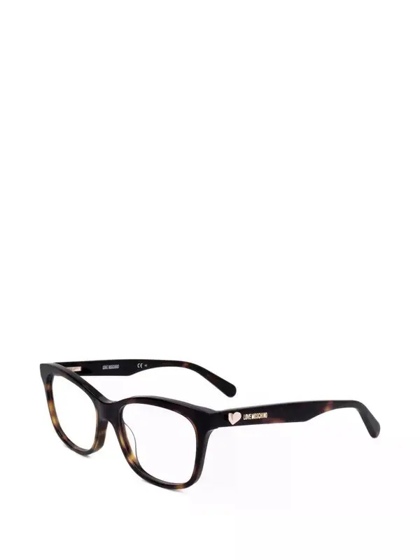 Moschino Square Frame Eyeglasses - Brown