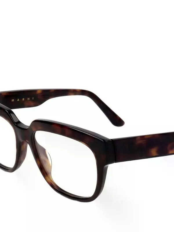 Marni Tortoiseshell-effect Square-frame Glasses
