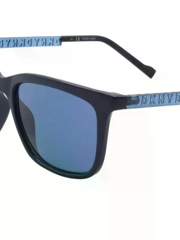 Dkny Logo-arm Square-frame Sunglasses