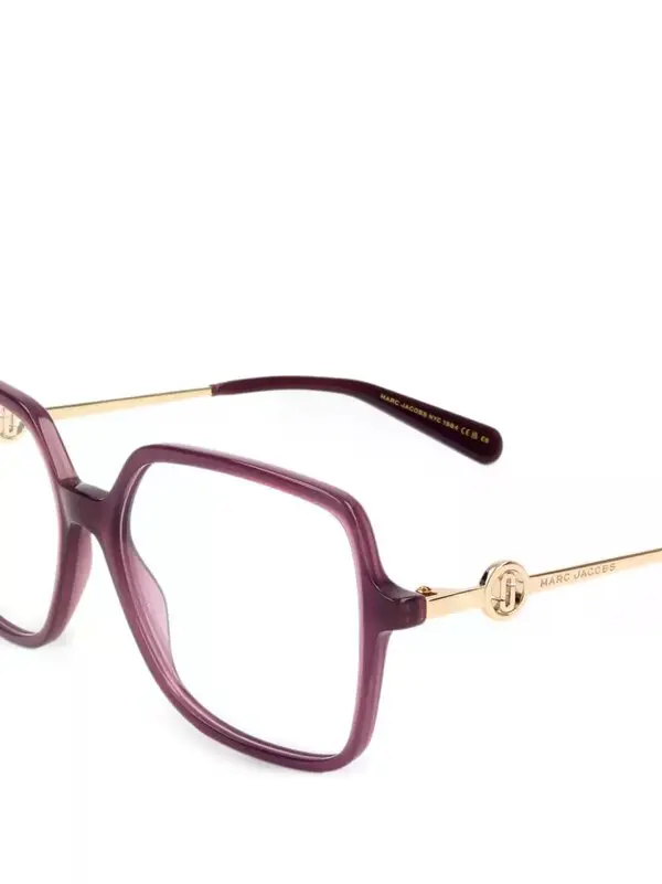 Marc Jacobs Geometric-frame Glasses - Purple