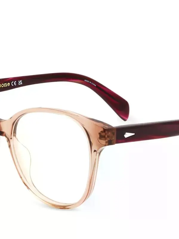 Rag & Bone Round Frame Eyeglasses - Neutrals