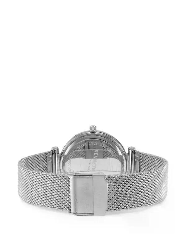 KENNETH COLE Crystal Bezel Mesh-strap 36mm Watch