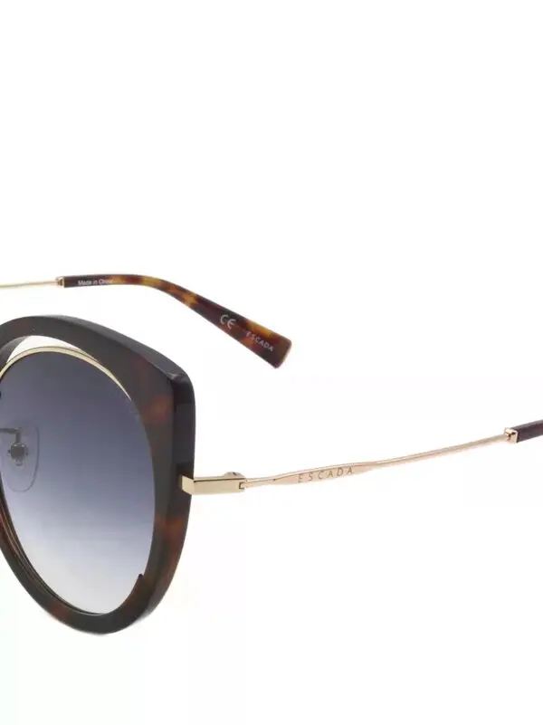 Escada Tortoiseshell-effect Cat-eye Sunglasses - Brown