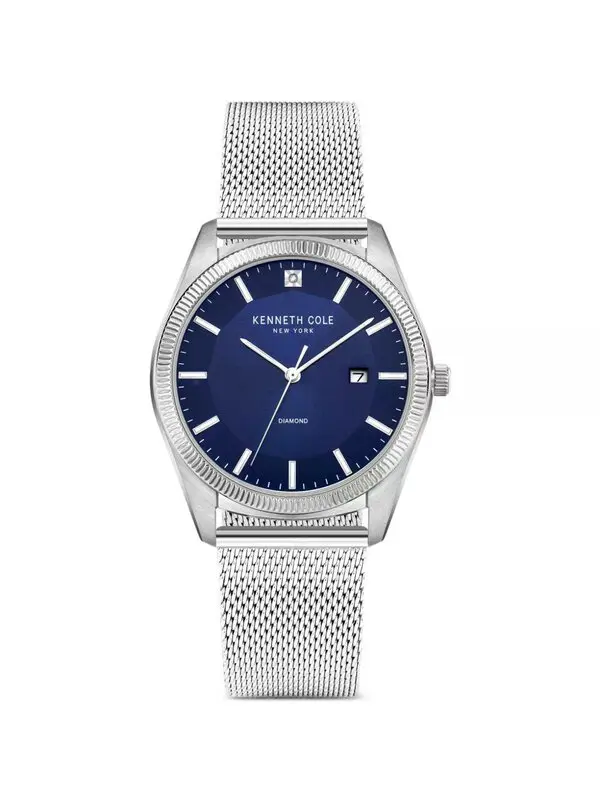 KENNETH COLE 41mm Watch With Diamond Indices - Blue