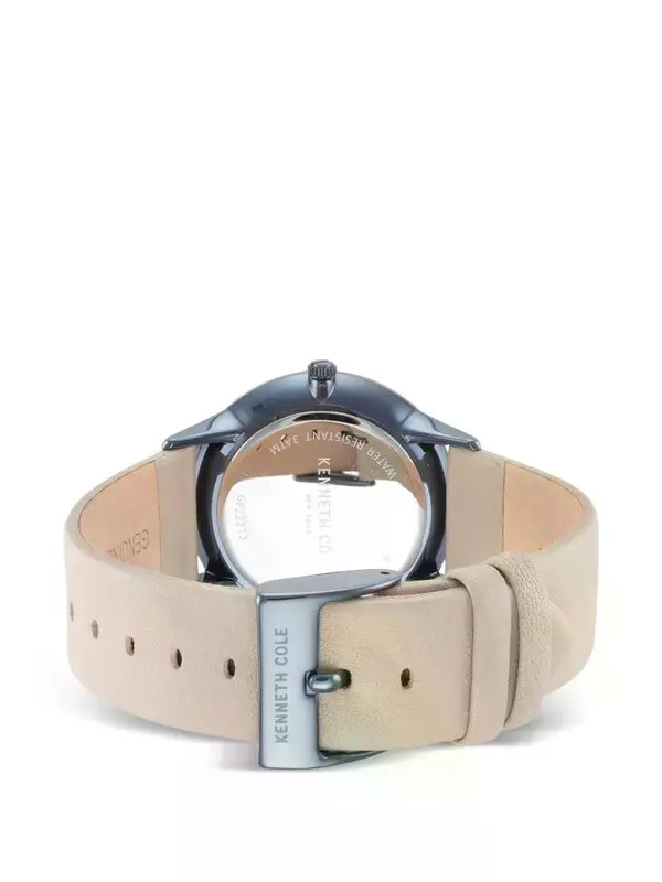 KENNETH COLE Chronograph Watch With Leather Strap