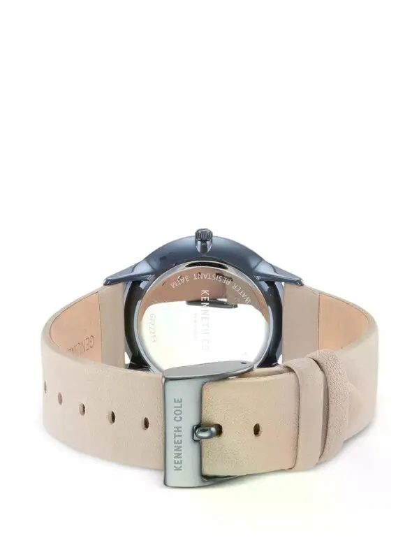 KENNETH COLE Chronograph Watch With Leather Strap