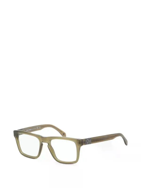 Palm Angels Style 7 Square-frame Eyeglasses - Green