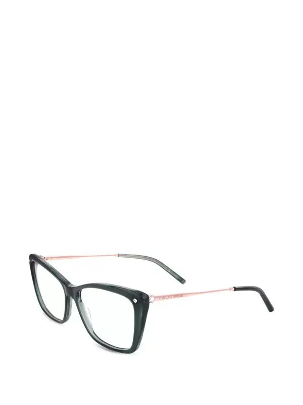 Carolina Herrera Glitter-effect Cat-eye Eyeglasses - Green