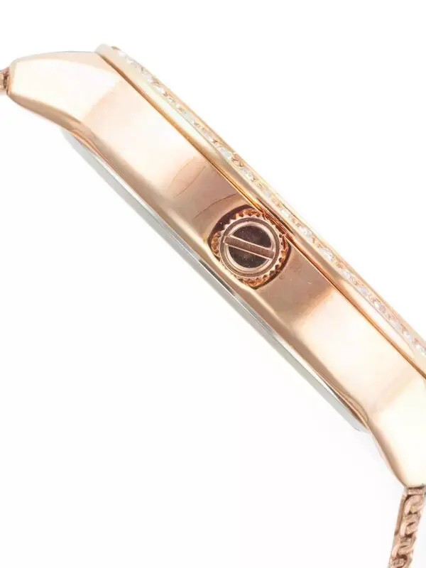 KENNETH COLE Crystal-embellished Bezel Mesh-strap 40mm Watch
