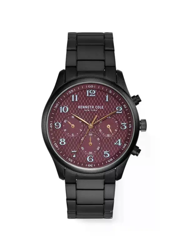 KENNETH COLE Chronograph Textured 42mm Watch