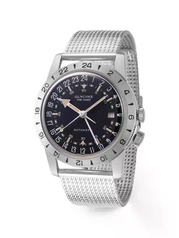 GLYCINE Airman The Chief 40mm Watch - Black