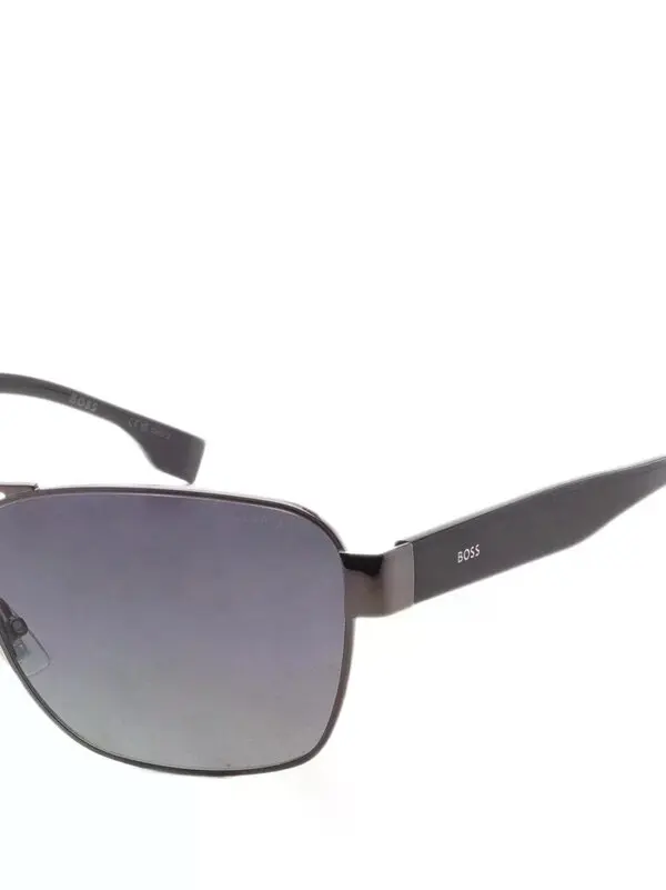 BOSS Double-bridge Rectangle-frame Sunglasses