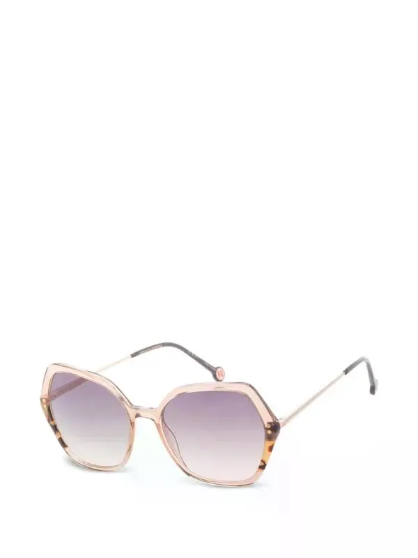 Carolina Herrera Geometric-frame Sunglasses - Pink