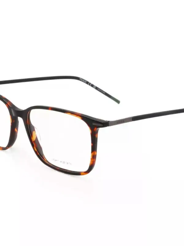Hugo Tortoiseshell-effect Rectangle-frame Glasses