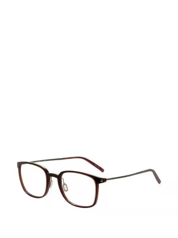 Porsche Design Square Frame Eyeglasses - Brown