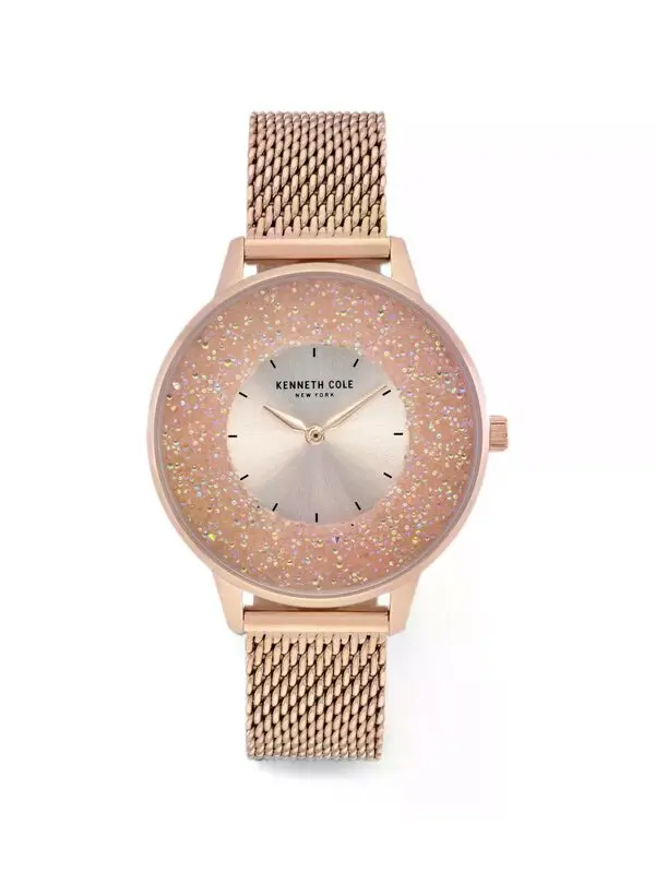 KENNETH COLE Crystal-embellished 33mm Watch