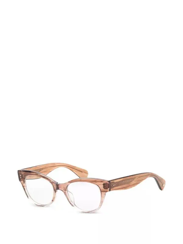 Garrett Leight Octavia Cat-eye Glasses - Brown