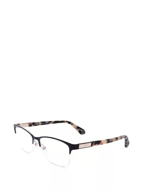 Kate Spade New York Glorianne Tortoiseshell-effect Cat-eye Eyeglasses - Black