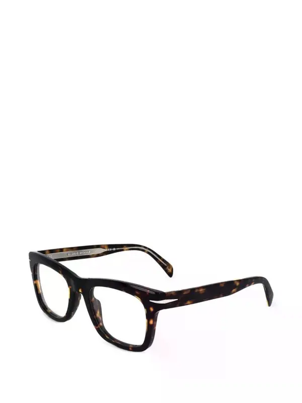 DB EYEWEAR BY DAVID BECKHAM Tortoiseshell-effect Square-frame Glasses