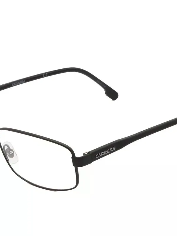 Carrera Eyewear Matte Finish Rectangle Eyeglasses - Black