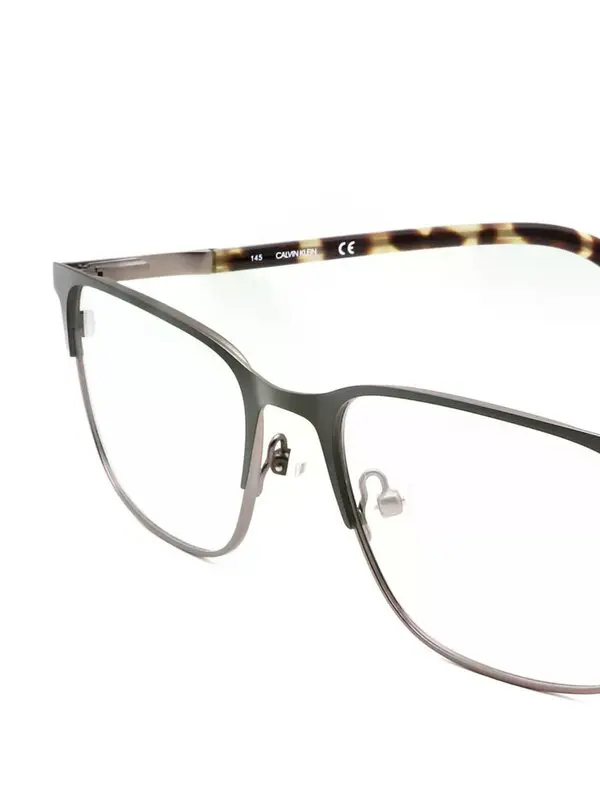 Calvin Klein Matte Rectangle Frame Eyeglasses
