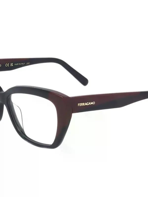 FERRAGAMO Cat Eye Frame Glasses - Red