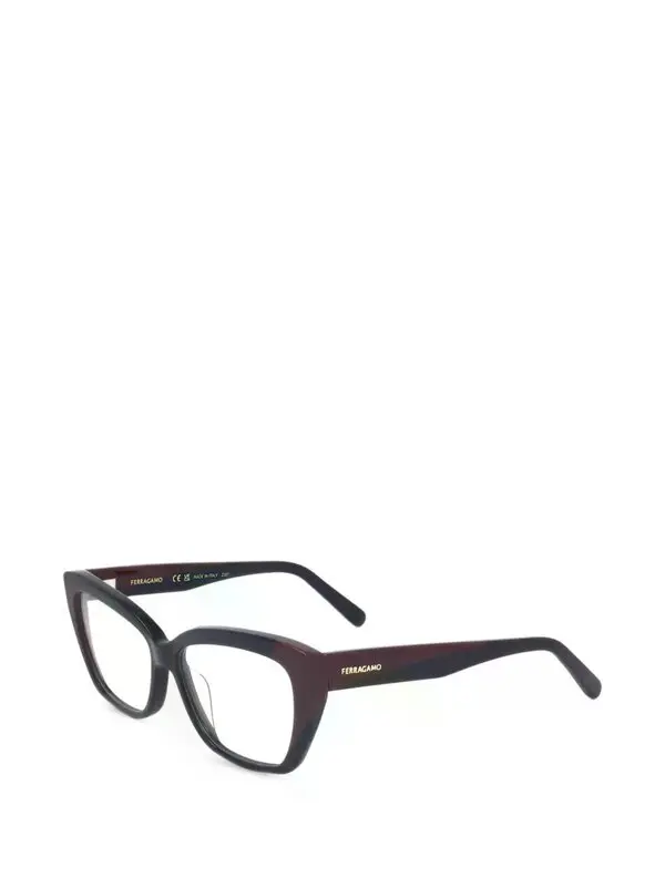 FERRAGAMO Cat Eye Frame Glasses - Red