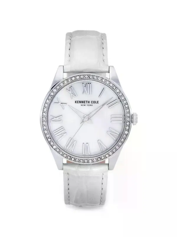 KENNETH COLE Crystal-bezel 39mm Watch