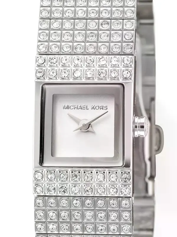 Michael Kors Mini Darrington Pavé Silver-tone Watch
