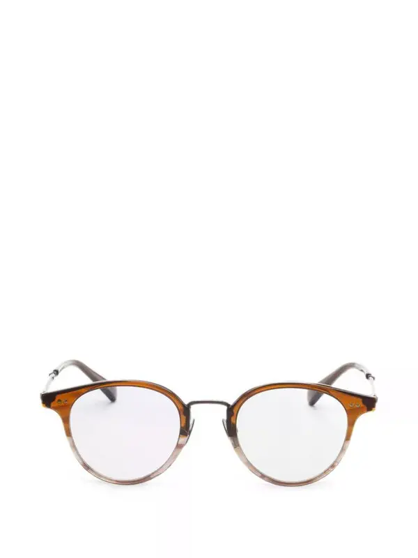 Garrett Leight Marmont Combo C Round Frame Glasses