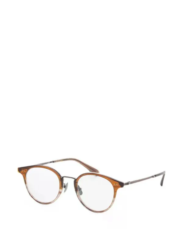 Garrett Leight Marmont Combo C Round Frame Glasses