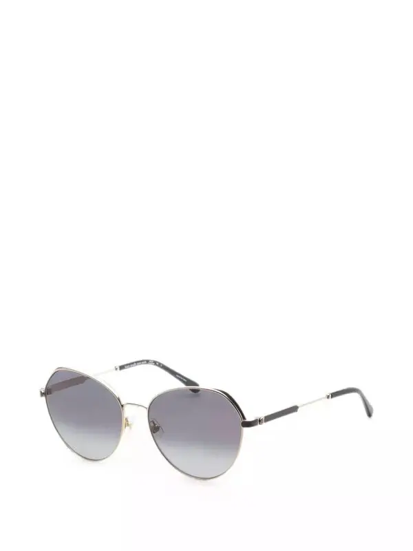 Kate Spade New York Octavia Round Frame Sunglasses - Gold