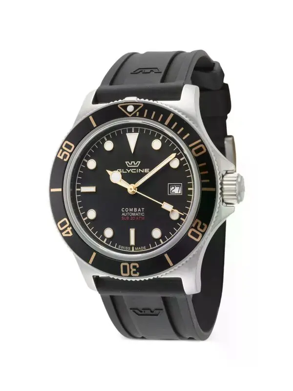 GLYCINE Combat Sub Sport 42mm Automatic Watch - Black