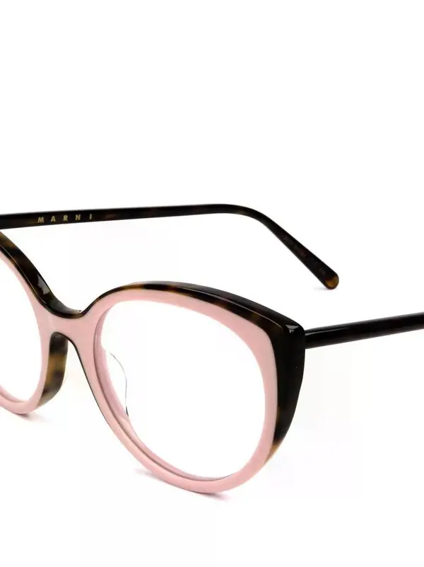 Marni Tortoiseshell Effect Cat-eye Glasses