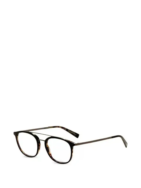 John Varvatos Round Tortoiseshell Eyeglasses - Brown