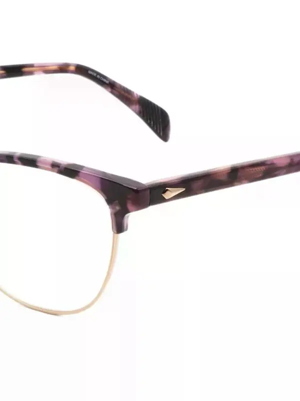 Rag & Bone Tortoiseshell-effect Browline-frame Glasses
