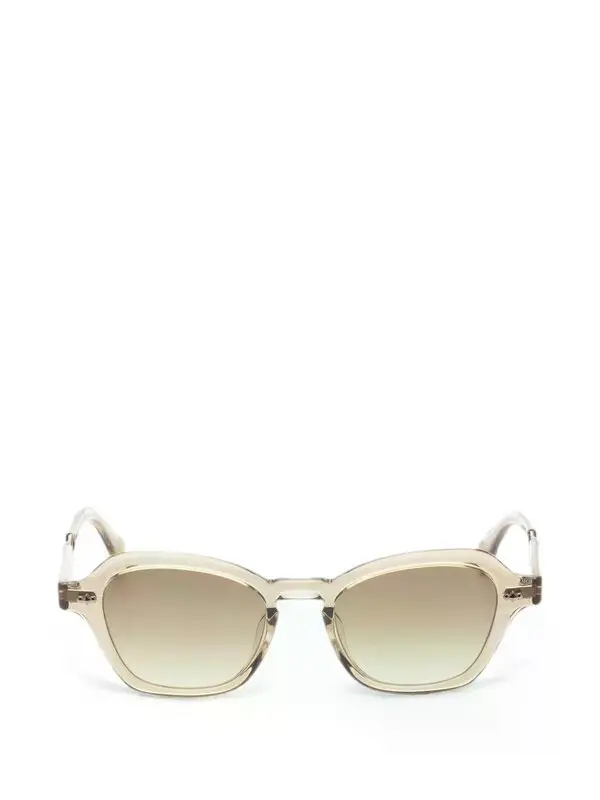 Garrett Leight Rell Geometric-frame Sunglasses - Neutrals