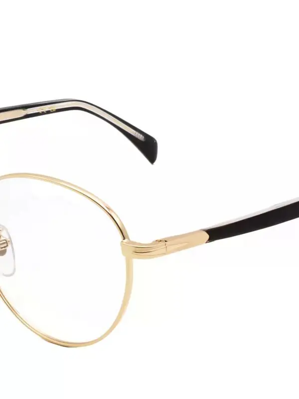 DB EYEWEAR BY DAVID BECKHAM Round Frame Eyeglasses - Gold