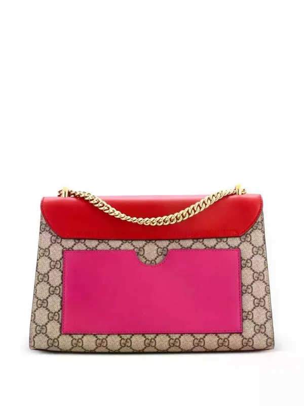 Gucci Padlock Gg Coated Canvas And Leather Medium Shoulder Bag - Multicolour