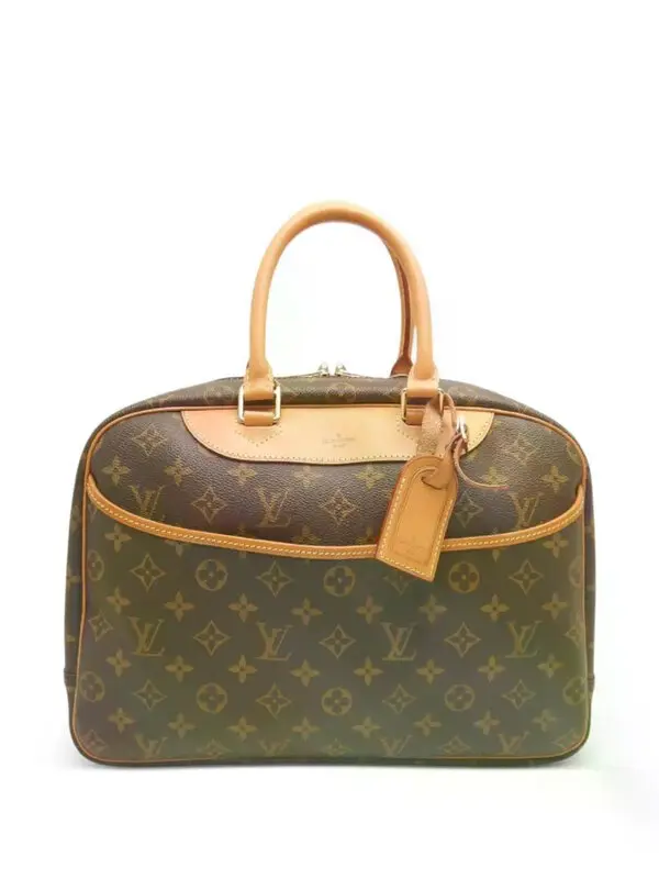 LOUIS VUITTON 1999 Monogram Deauville Handbag - Brown