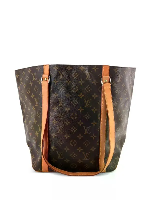 LOUIS VUITTON Shopping Sac Handbag Monogram Canvas Mm Tote Bag - Brown