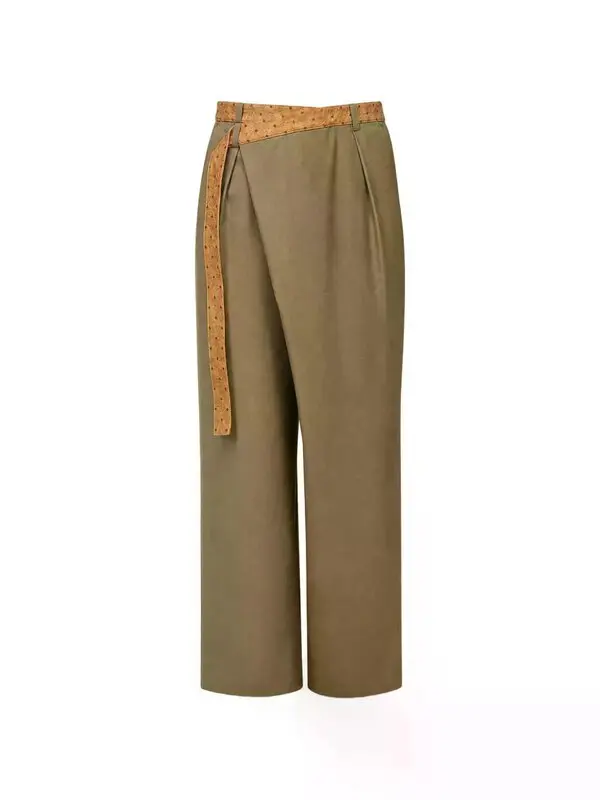 Mcm Belted Wrap-front Trousers