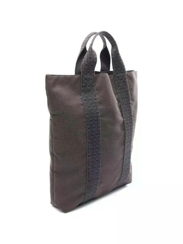 Hermès Canvas Herline Cabas Tote Bag - Grey
