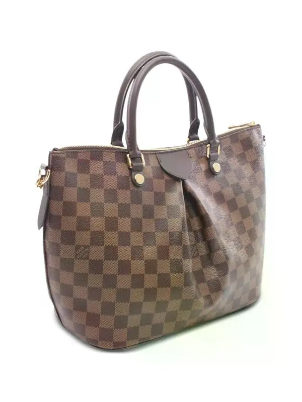 LOUIS VUITTON 2019 Damier Ebene Siena Mm Satchel - Brown