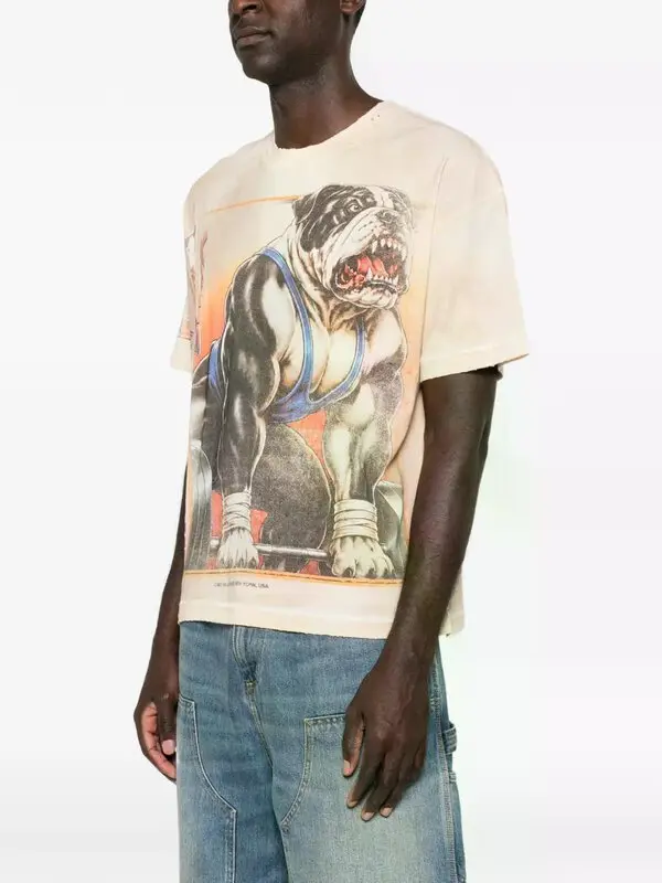 VALE FOREVER Graphic-print Distressed T-shirt