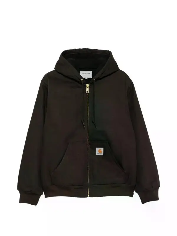 Carhartt Work In Progress Hooded Zip-up Jacket - Brown