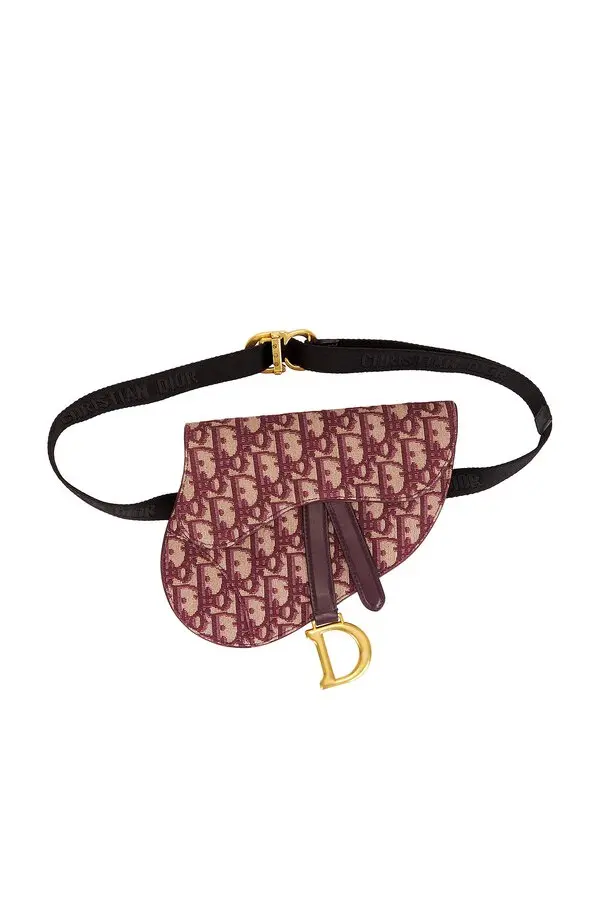 FWRD RENEW Dior Trotter Oblique Saddle Belt Bag